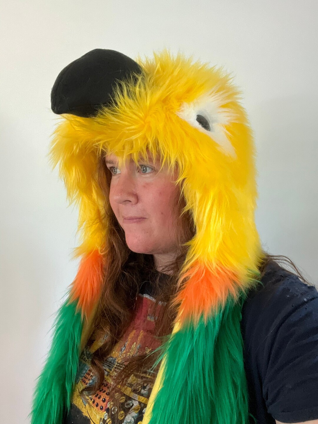 Jenday Conure Scoodie | Parrot Hood | Parrot Costume - Etsy