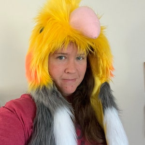 Cockatiel Scoodie | Parrot Hood | Parrot Costume - Etsy