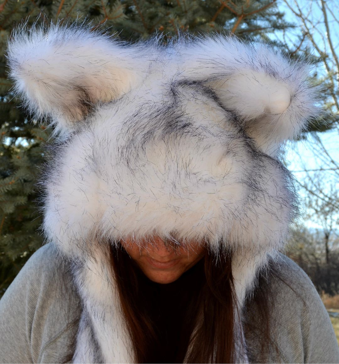 Wolf Scoodie | Hood | Wolf Hat - Etsy