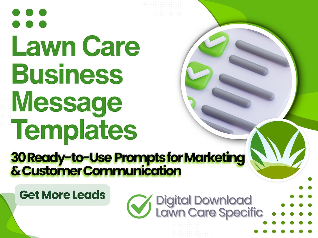 Lawn Care Business Message Templates | 30 Marketing & Customer ...