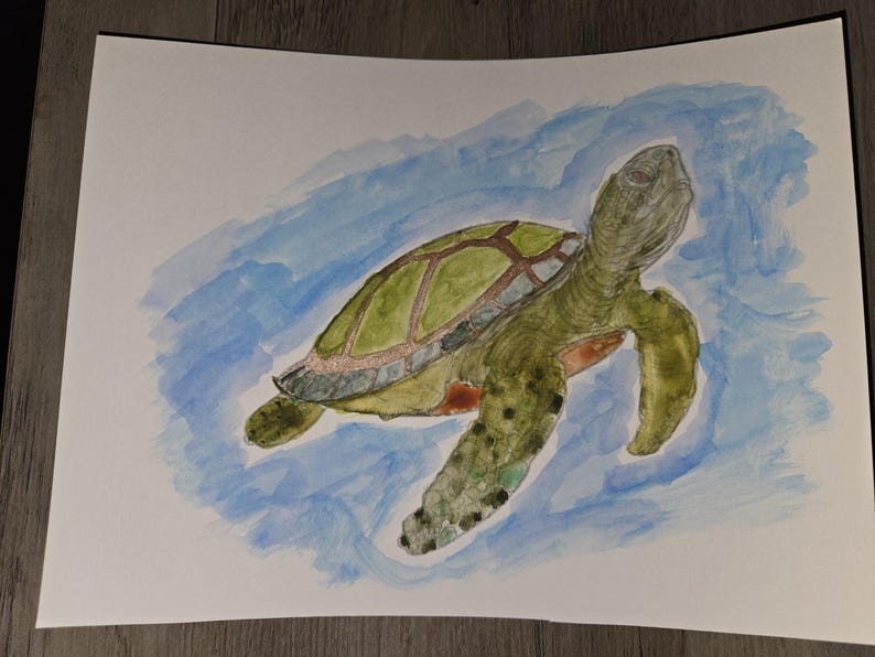 Sea Turtle Printable Painting Template – Beginner Friendly Reusable Art ...
