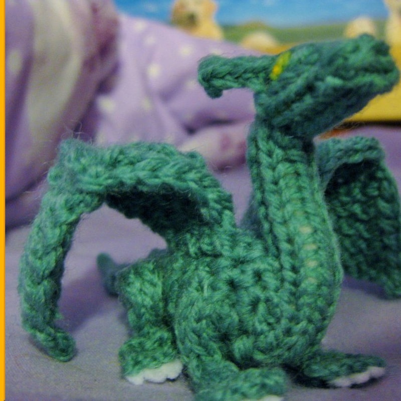 Tiny Crochet Dragon - Etsy
