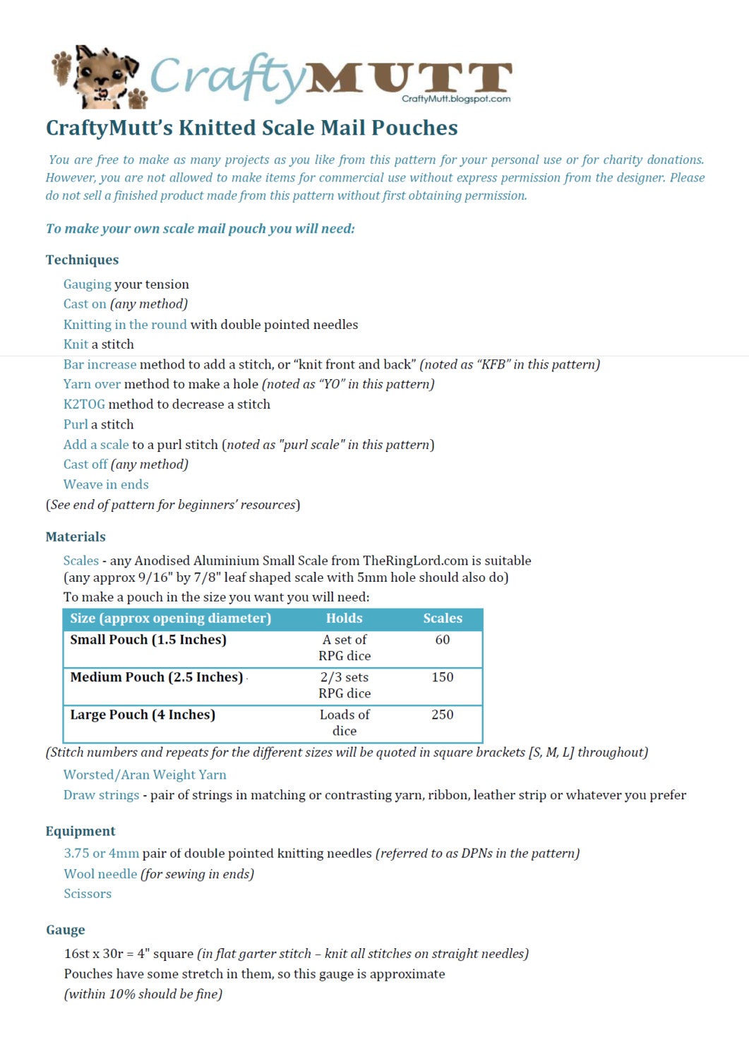Knit Your Own Scale Mail Pouches With Craftymutt's Knitting Pattern - Etsy