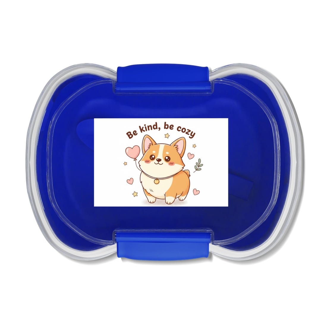 Be Kind Be Cozy Corgi Two-tier Bento Box | Cute Dog Lunch Container ...