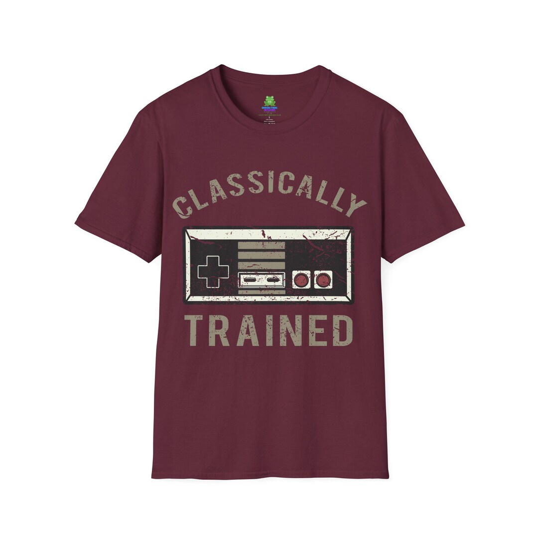 Classically Trained Gamer T-shirt, Vintage Game Console Tee - Etsy