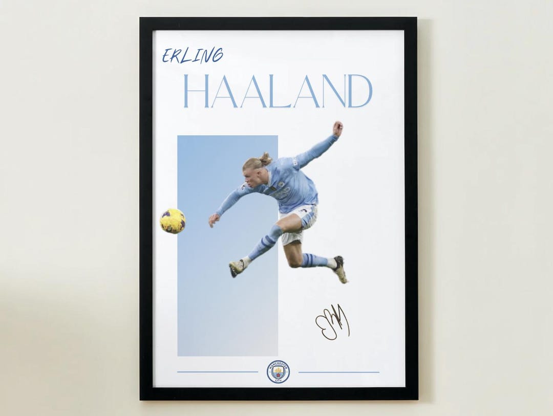 Erling Haaland – Goal Machine | Football Poster - Etsy