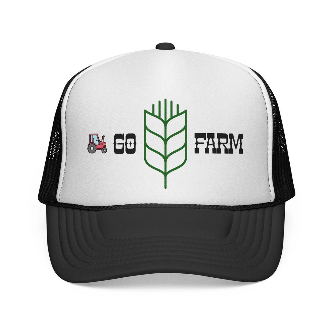 GO FARM Trucker Cap | Farming Hat, Country Farmwear - Etsy
