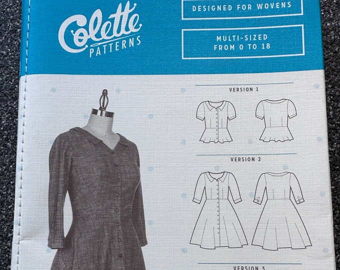 Colette Sewing Patterns #1026 Women's "hawthorn" Day Dress Multi Size ...