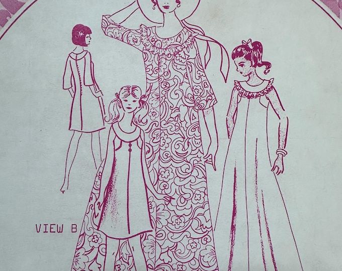 Vintage 70's Patterns Pacifica #310 Sewing Pattern Jr's Muumuu in Three ...