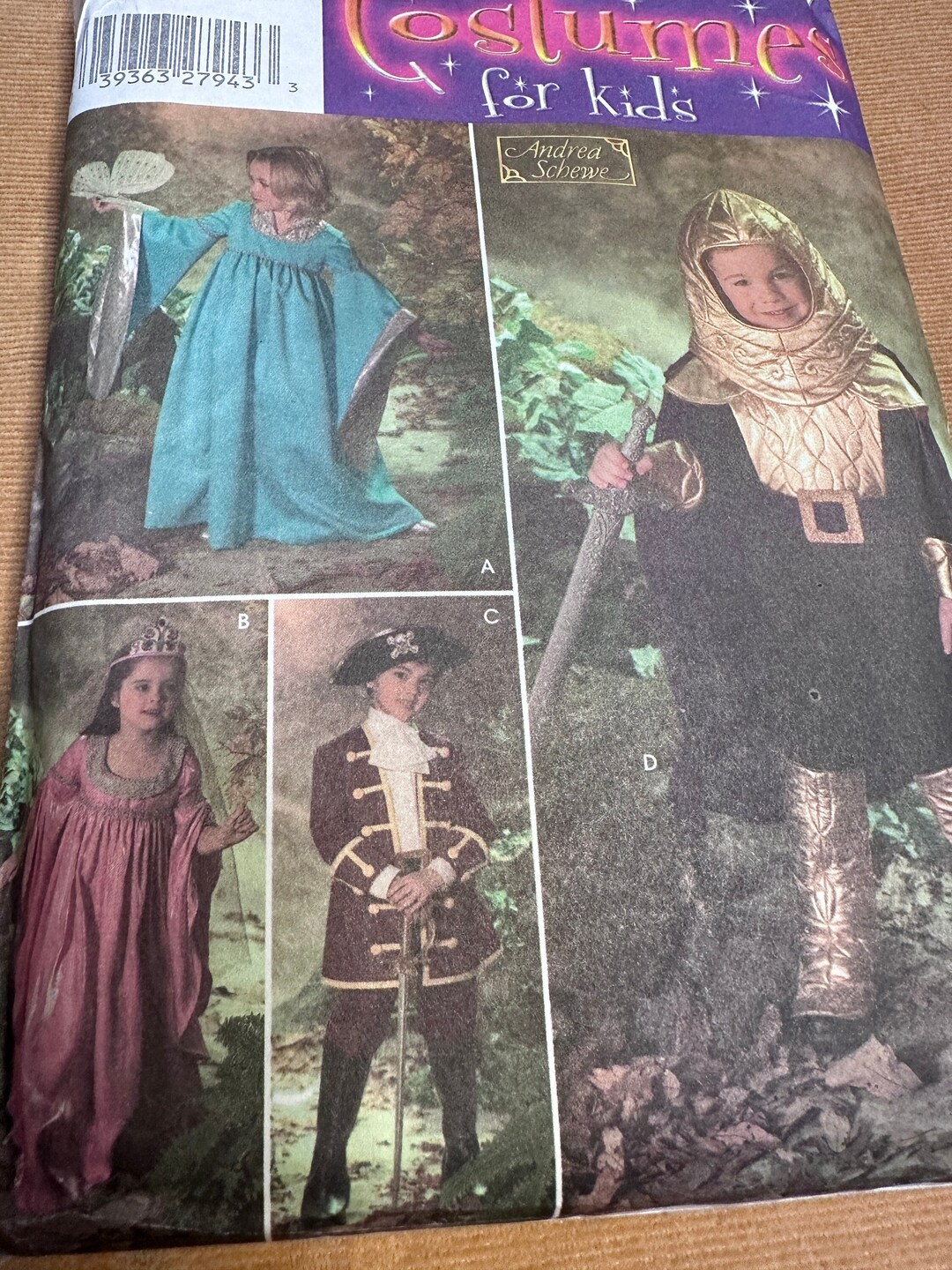 Simplicity #4944 Sewing Pattern Child Medieval Halloween Costume's ...