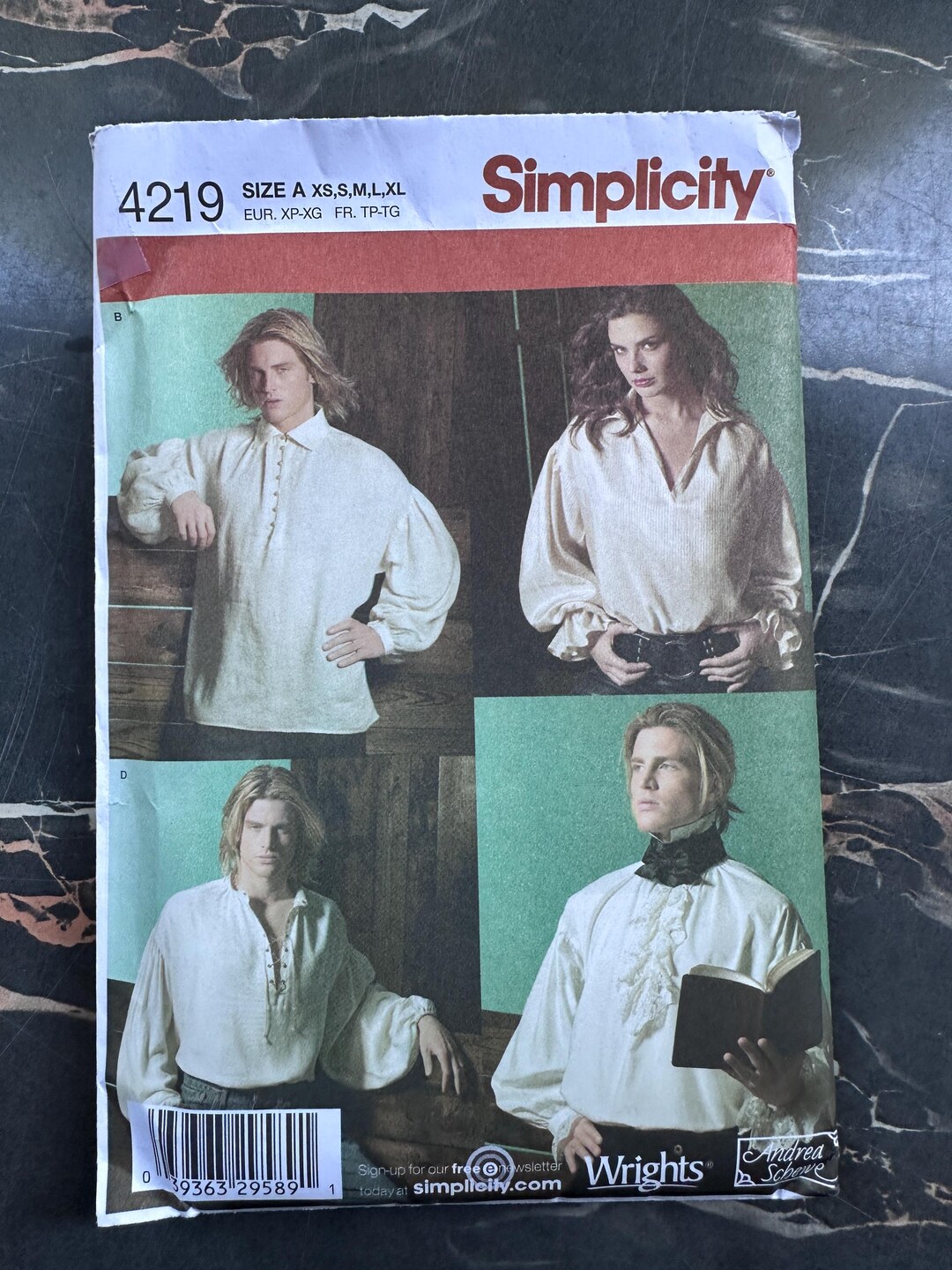 Vintage Simplicity 4219 Sewing Pattern Historical Renaissance Costume ...