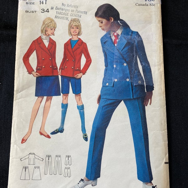 Butterick Womens Suit Sewing Pattern - Etsy