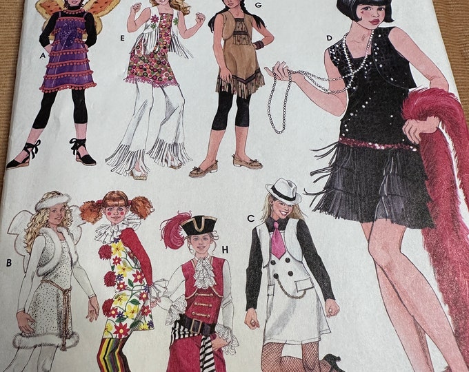 Simplicity 3657 Sewing Pattern Costume Child's Flapper Dress, Hippie ...