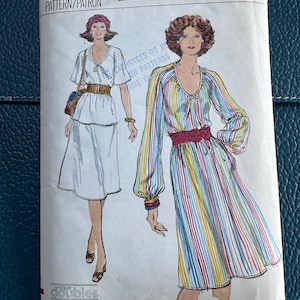 Vintage 70's Vogue #7083 Sewing Pattern Women's Pullover Dress or Shirt ...