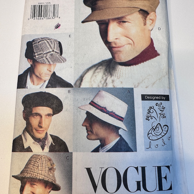 Vogue Hat Sewing Patterns - Etsy