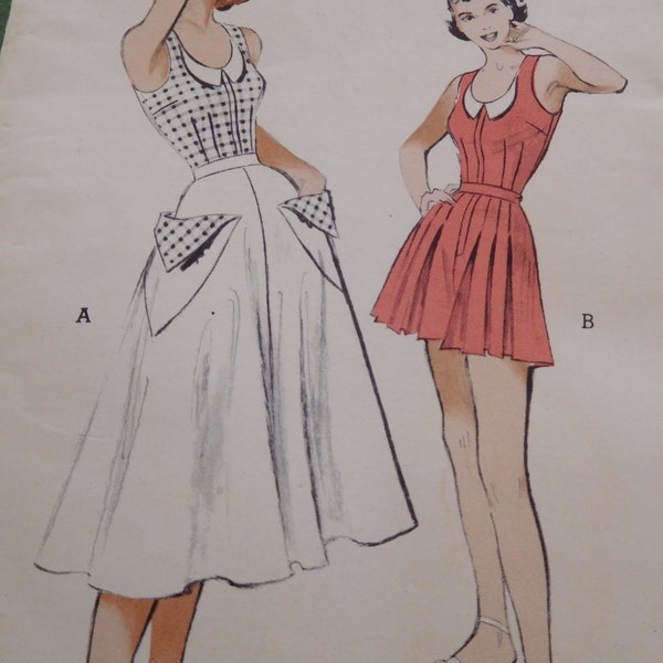50s Playsuit Pattern - Etsy