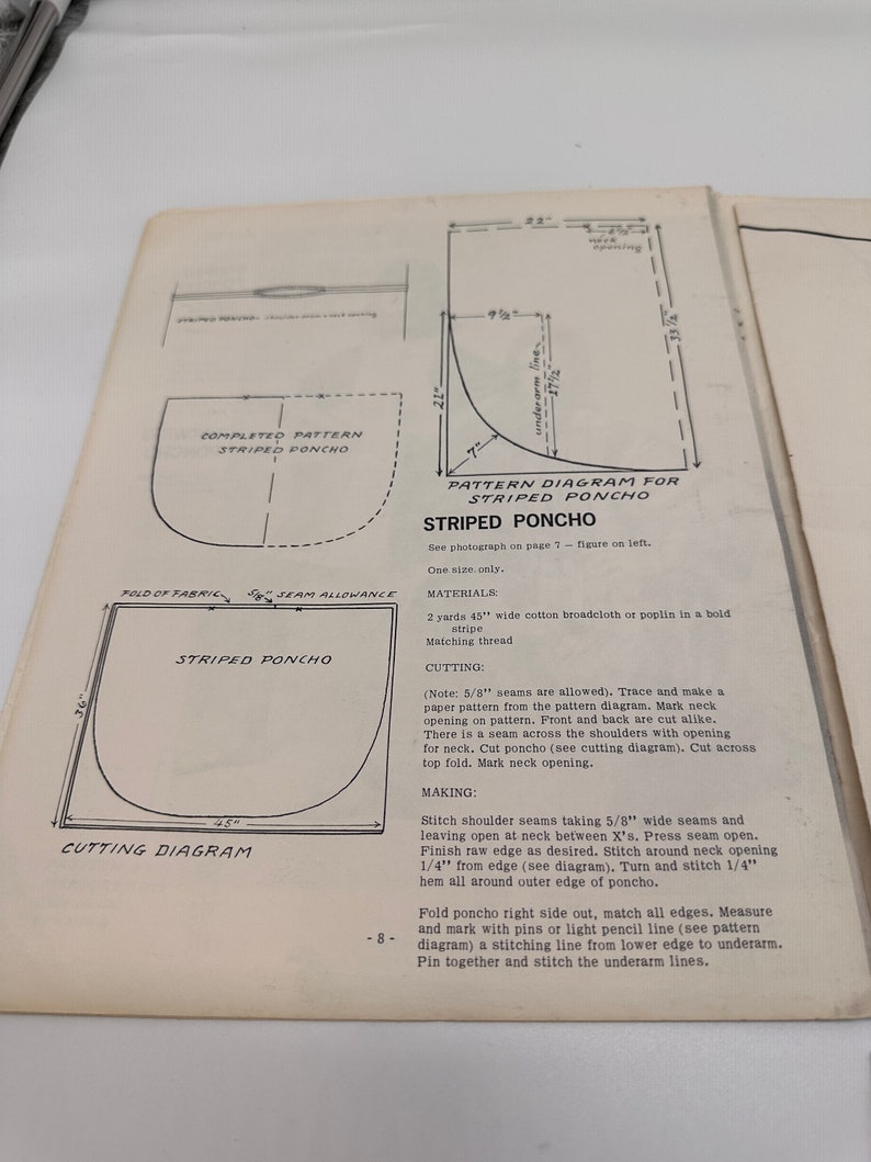 Vintage 60's Good Housekeeping Booklet Sewing Pattern Women's Caftan ...