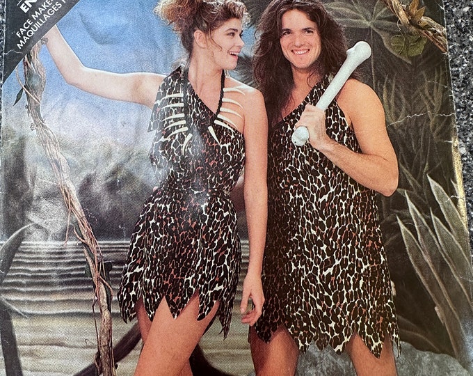 Vintage 80's Mccalls #5801 Sewing Pattern Adult's Costume Caveman- Cave ...