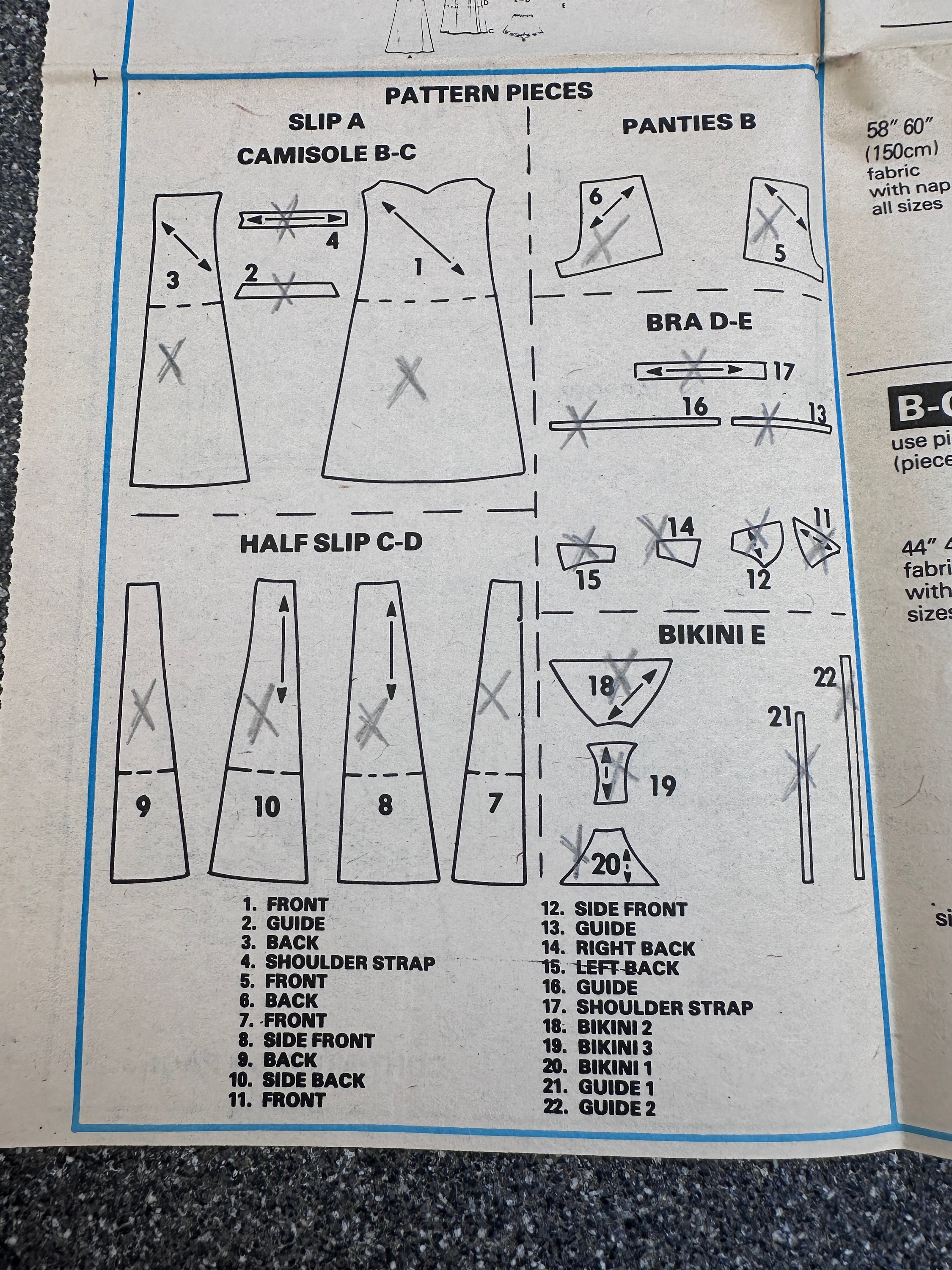 Vintage 70's Mccall's 6972 Sewing Pattern Women's Co-ord's Lingerie ...