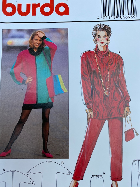 Vintage 90's Burda 4695 Sewing Pattern Women's | Etsy