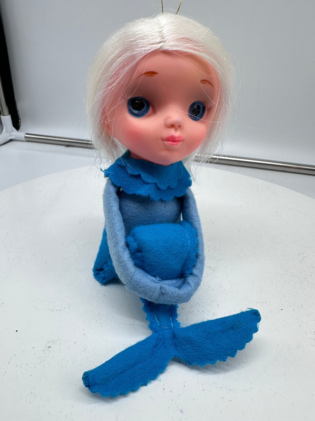 Vintage 1967 "kamar Doll Mermaid Knee Hugger" Mini the Mermaid Blue ...