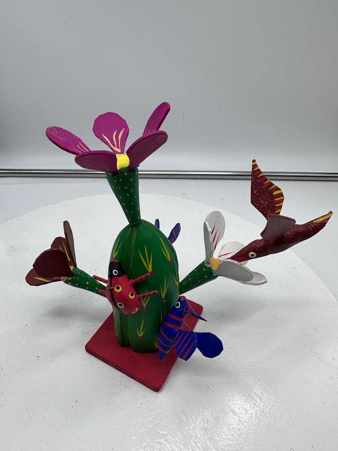 Vintage 90's Oaxacan Wood Carved "rooster" by Josue Ortocha Small Size ...