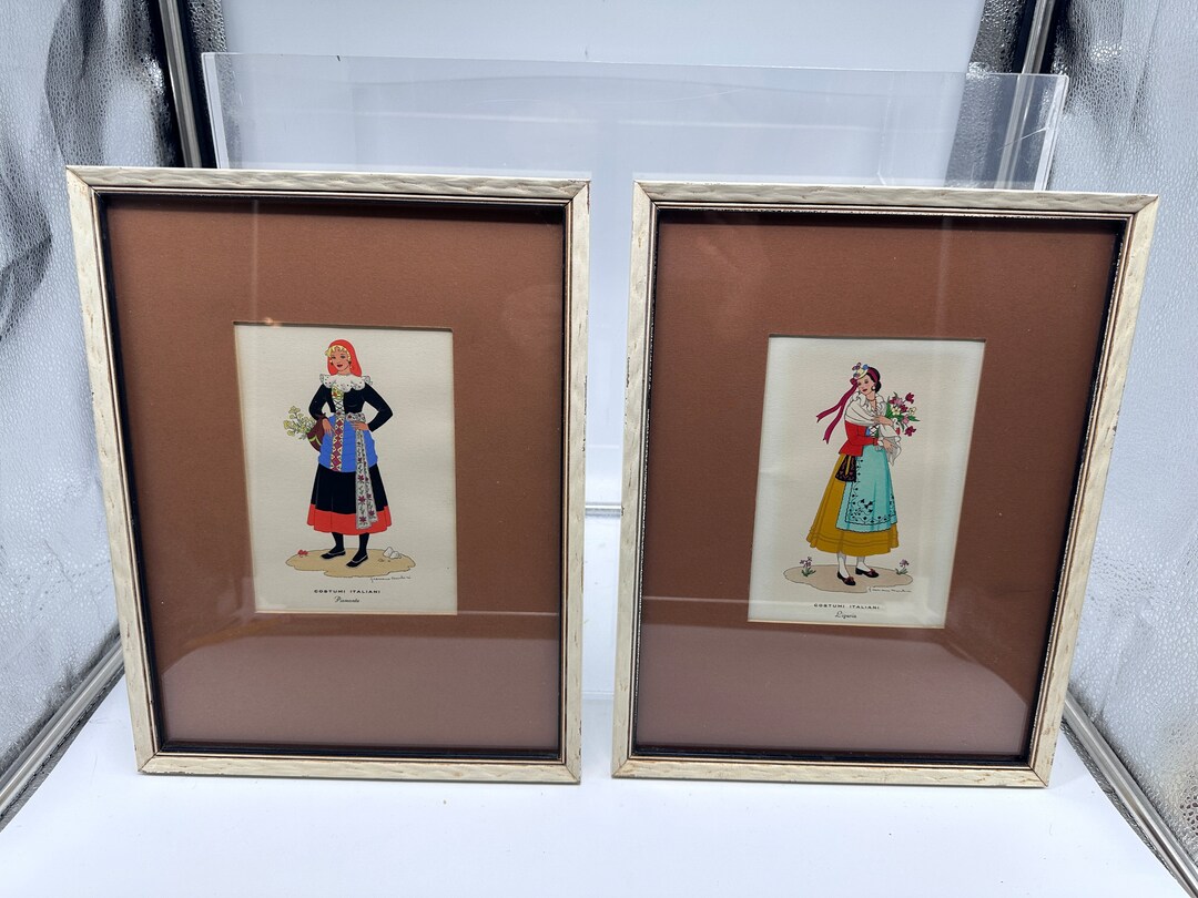 Vintage Picture's Italian Ethnic Traditional Clothing Print's Costume ...