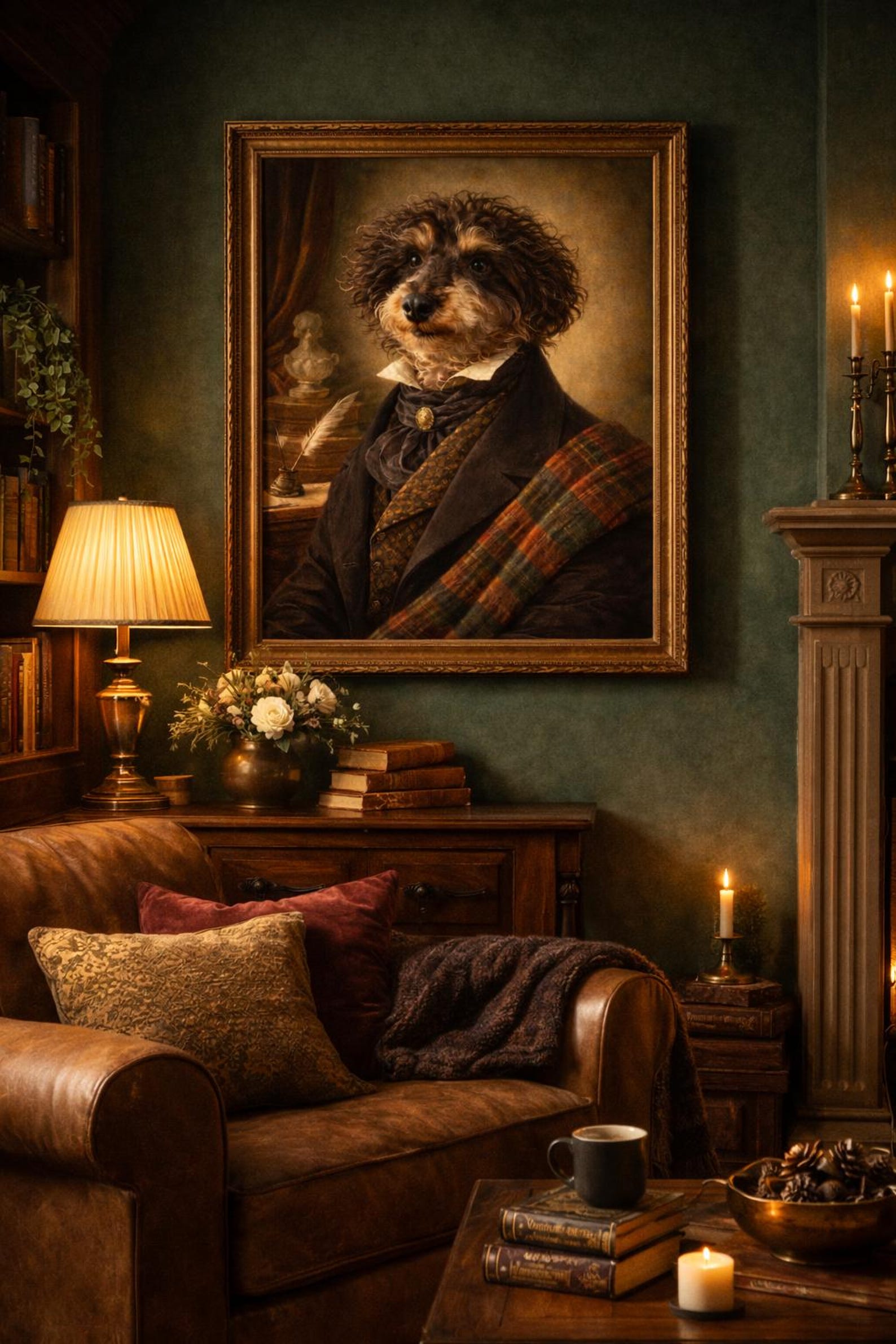 Classical Dog Painting | Vintage Style Dog Art | Printable Wall Art ...