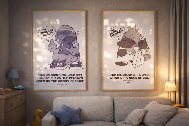 Armour of God Platypus Print, Christian Wall Art (digital Download) - Etsy