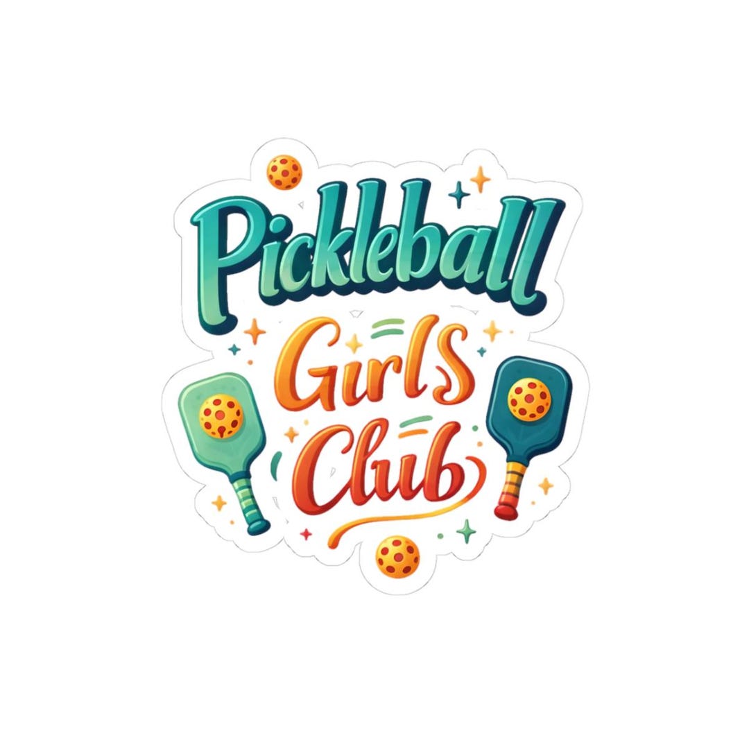 Pickleball Girls Club Kiss-cut Stickers - Available in Four Sizes - Etsy