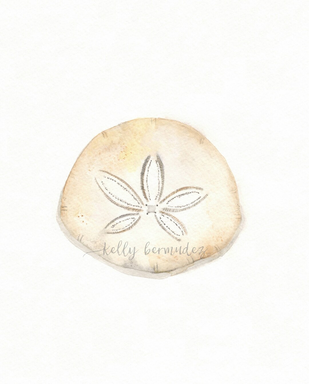 Sand Dollar Painting, Wall Art,printable, Watercolor Print, Beach Art ...