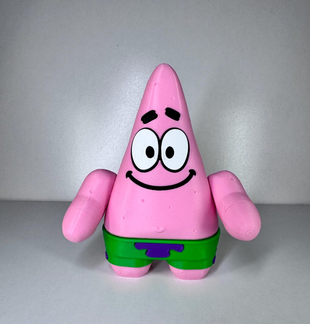 3D Printed Patrick Star (6in Tall) - Etsy