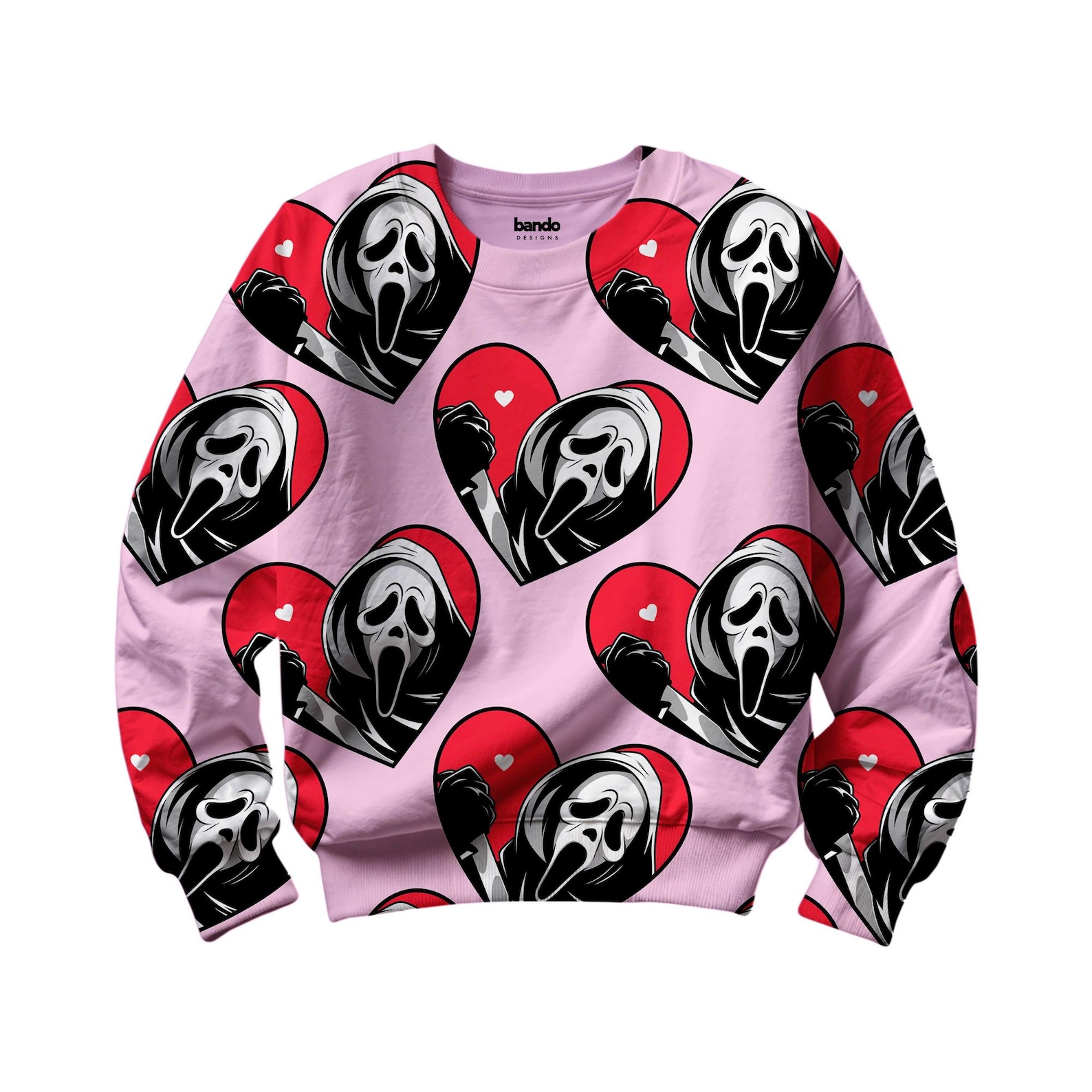 Ghostface Valentine Seamless Pattern | Horror Fabric Print (digital ...