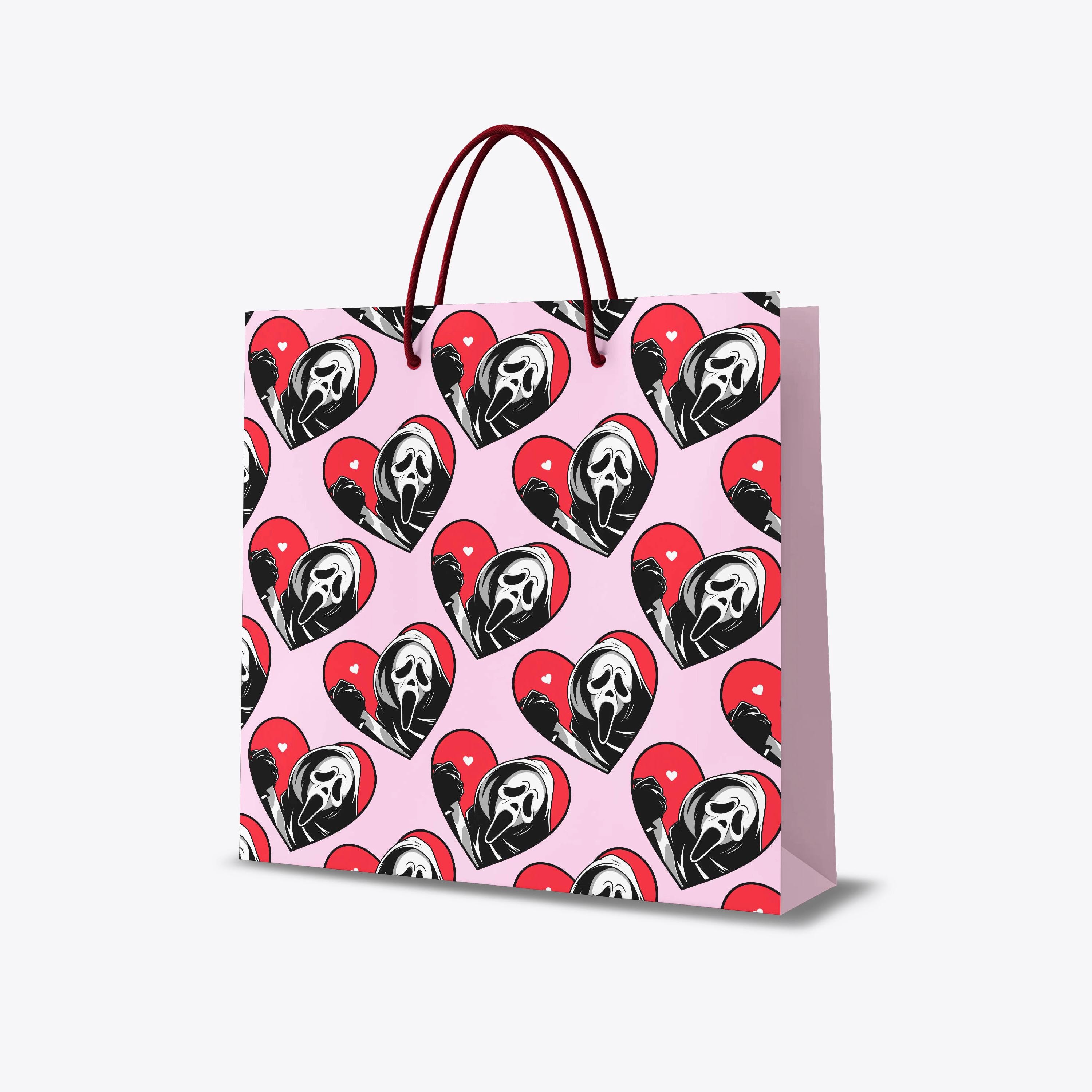 Ghostface Valentine Seamless Pattern | Horror Fabric Print (digital ...