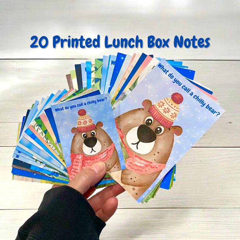 Funny Jokes Lunch Box Notes for Kids | School Lunch Surprises - Etsy