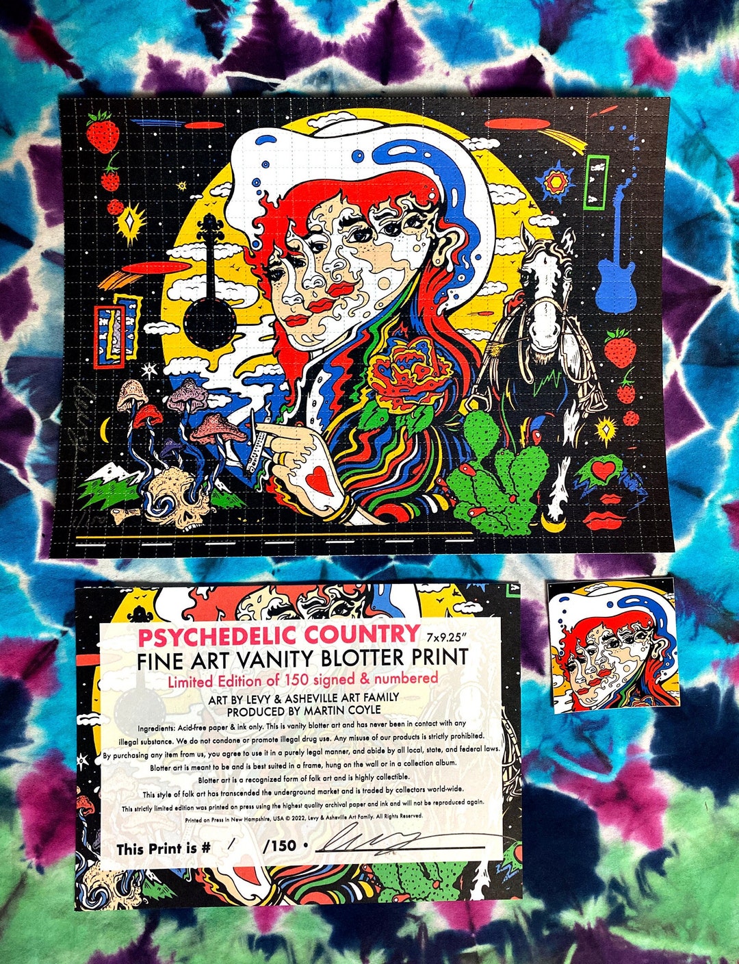 PSYCHEDELIC COUNTRY Vanity Blotter Fine Art Print Signed LE of 150 ...