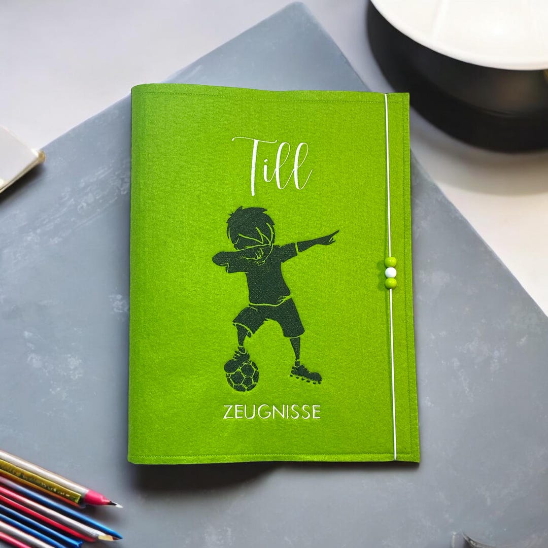 Personalized Felt Report Card Folder | Back-to-school Gift | Organizer ...