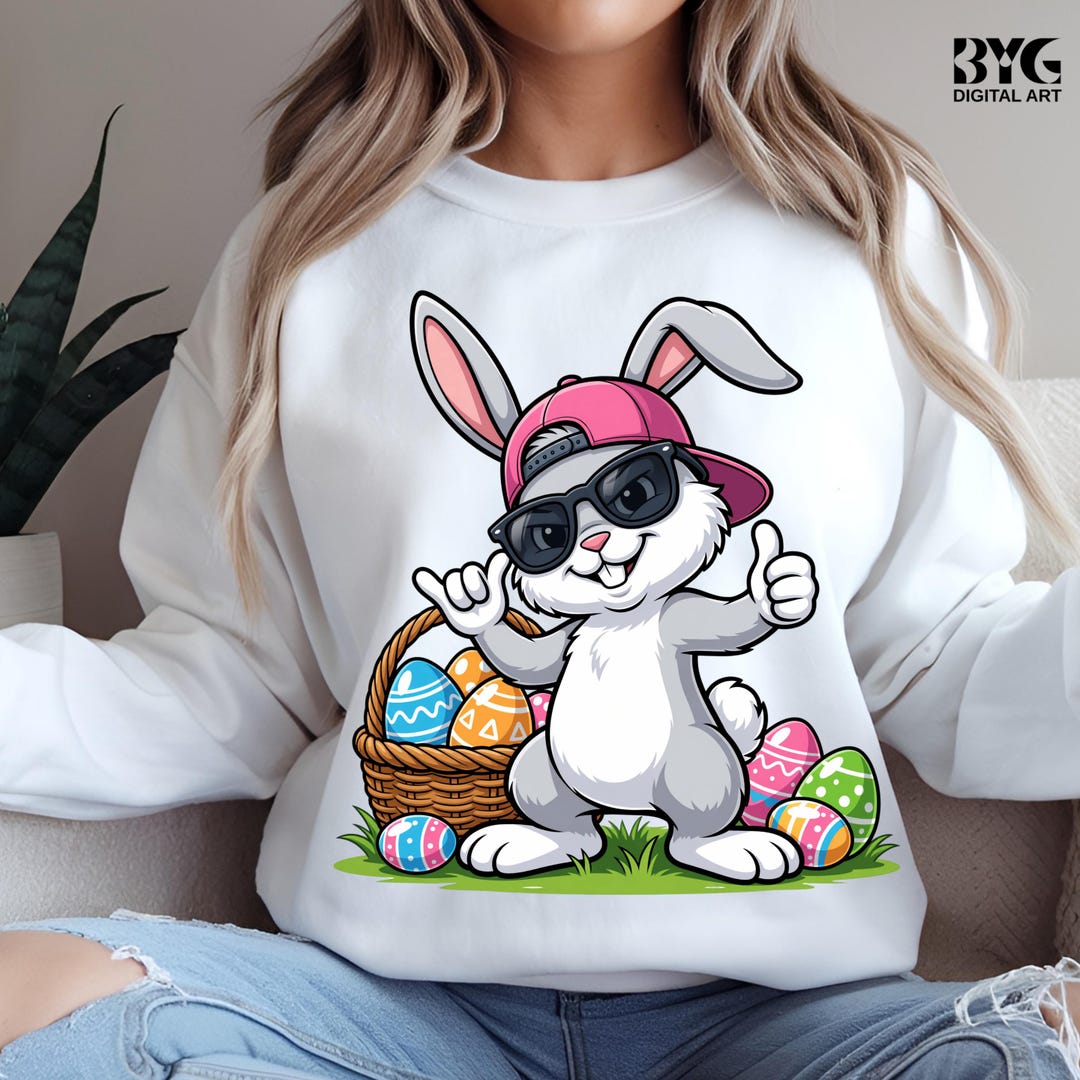 Skater Bunny Png, Hip Hop Hare Png, Easter Swag PNG, Cool Rabbit PNG ...