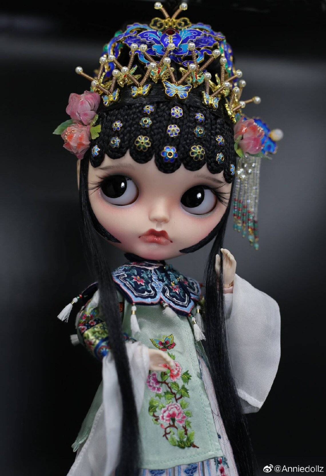 PO Anniedollz Embroidery Peking Opera Custom Blythe - Cui Yingying - Etsy