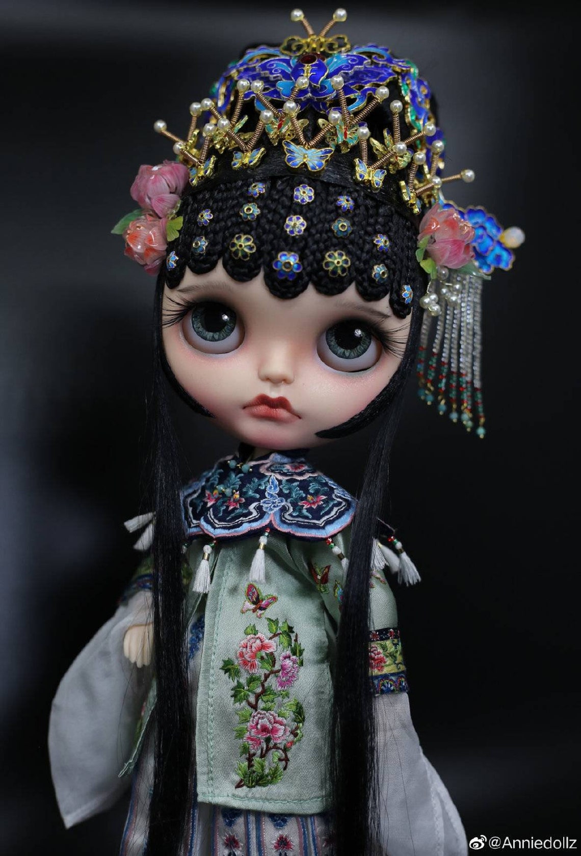 PO Anniedollz Embroidery Peking Opera Custom Blythe - Cui Yingying - Etsy