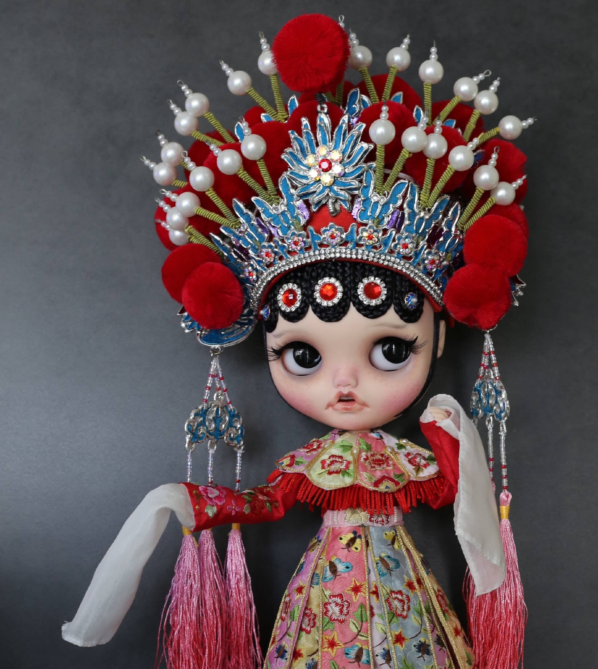 PO Anniedollz Embroidery Peking Opera Custom Blythe Princess - Etsy