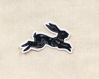 Rabbit Sticker | Etsy