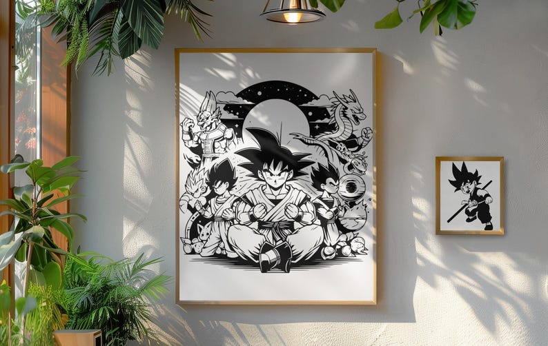 Anime Fighter Warriors SVG Bundle | 42 Files – Spiky Hair Heroes ...