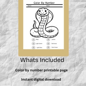Easy Learning| Color by Number Printable for Little Learners - Etsy