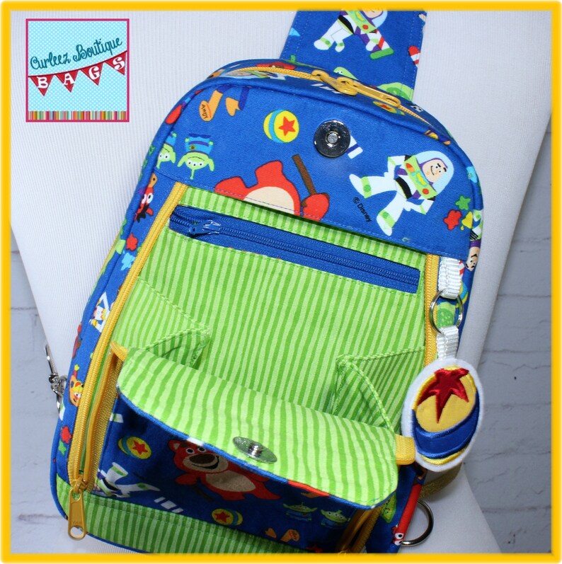 Disney Pixar Toy Story 3 Speedwell Sling Bag With Dangle - Etsy
