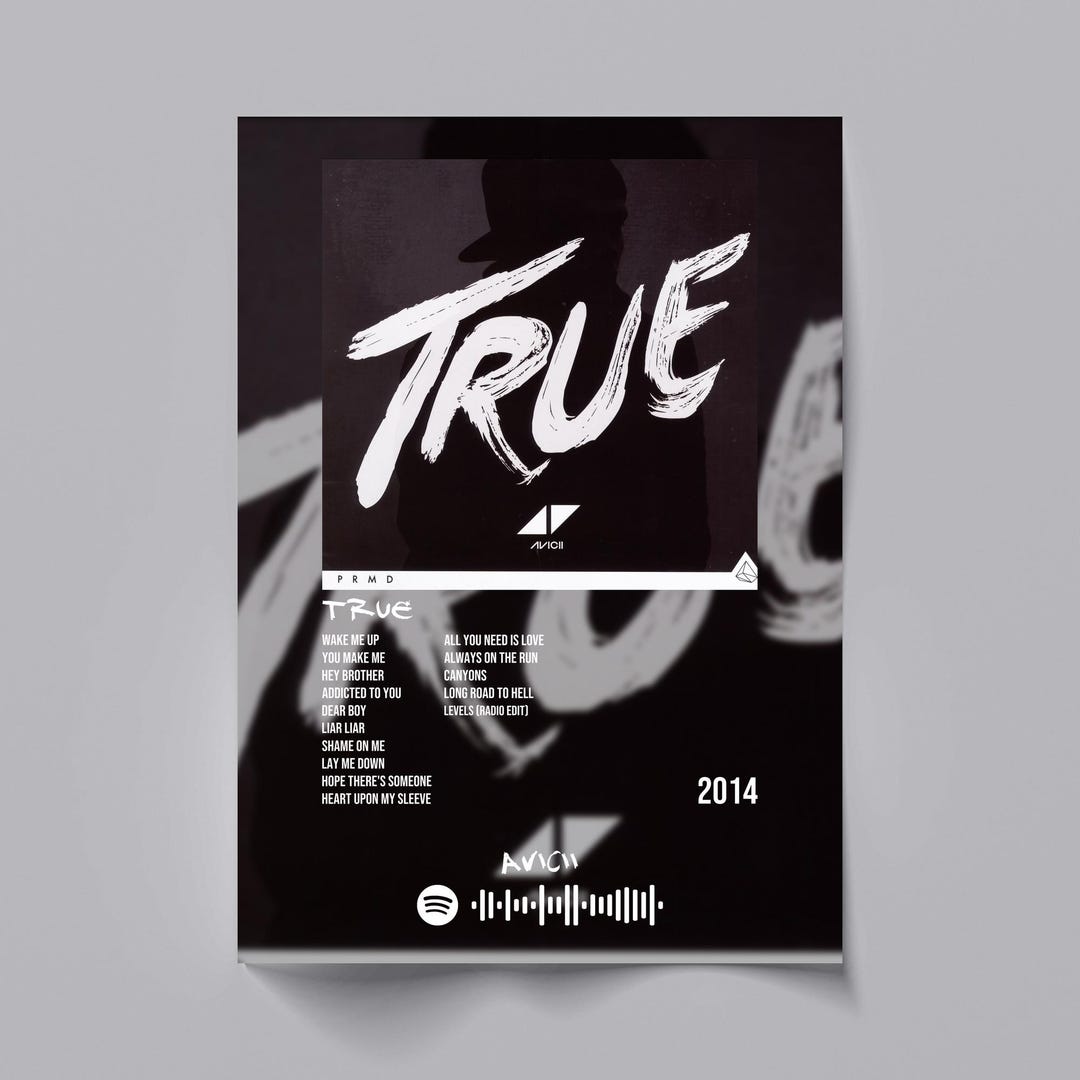 Avicii - True - High Resolution Album Poster Print - Etsy