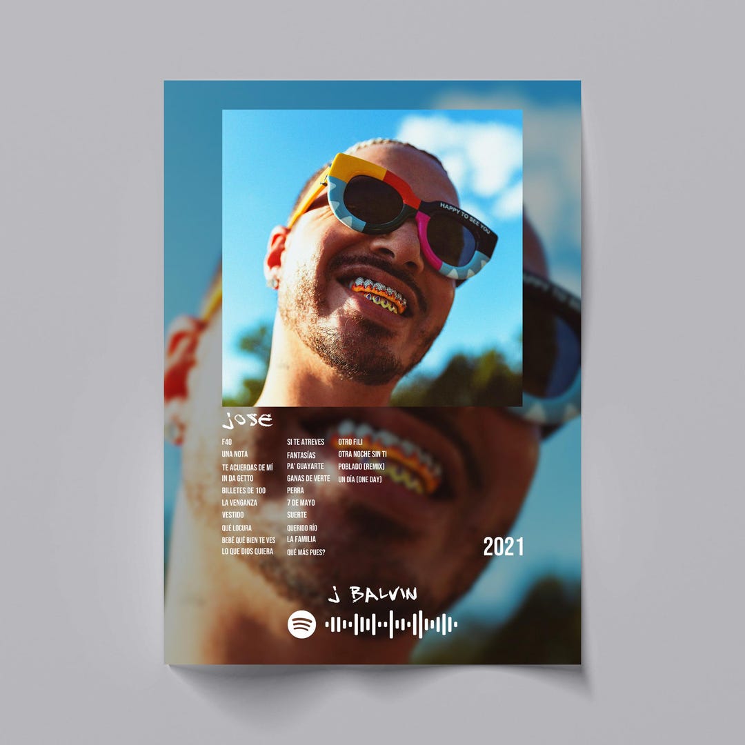 J Balvin - JOSE - High Resolution Album Poster Print - Etsy