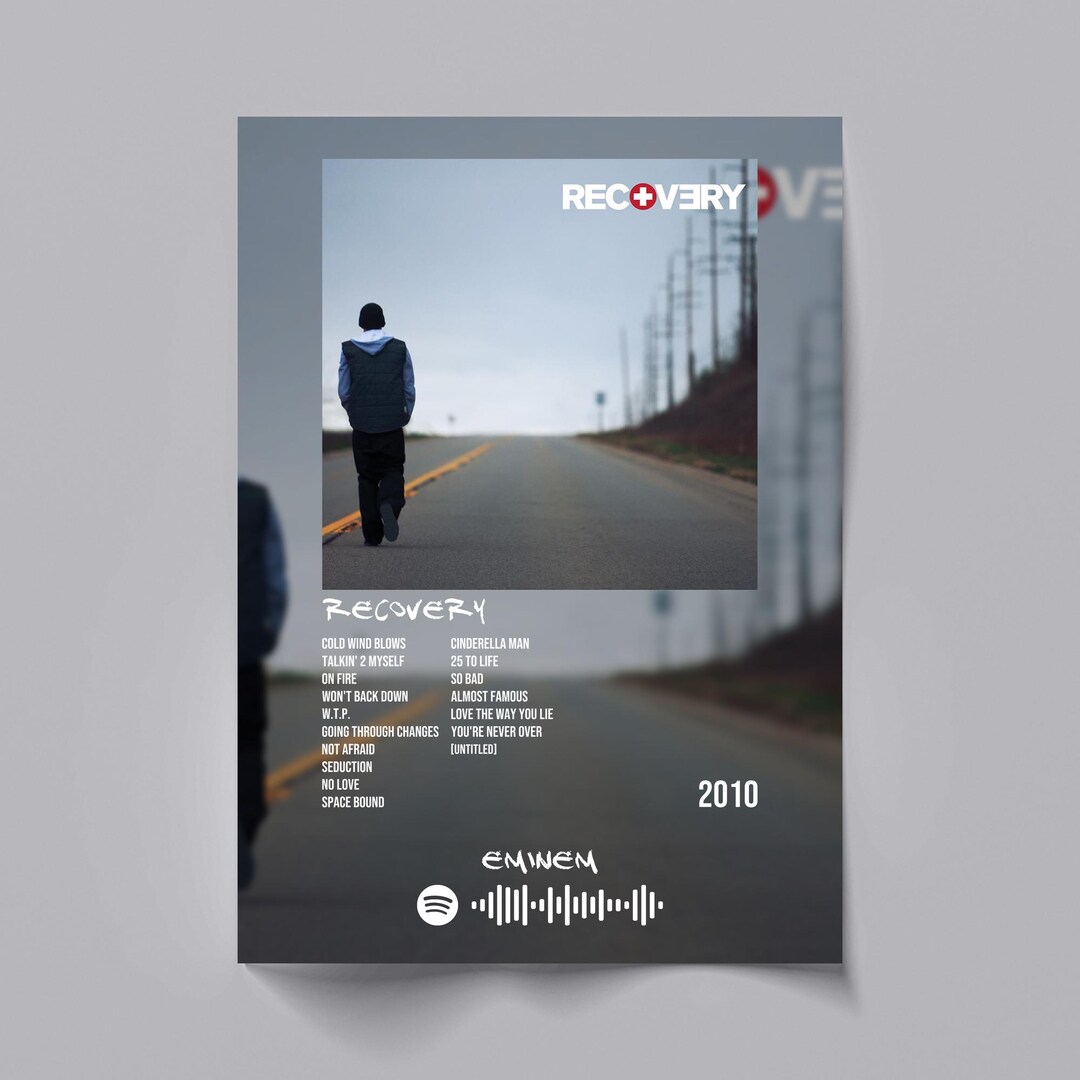 Eminem - Recovery - High Resolution Album Poster Print - Etsy