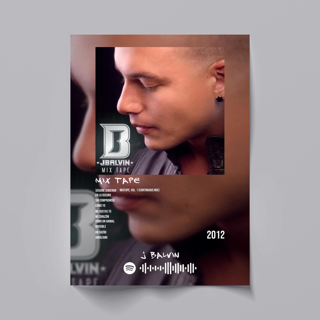 J Balvin - Mix Tape - High Resolution Album Poster Print - Etsy