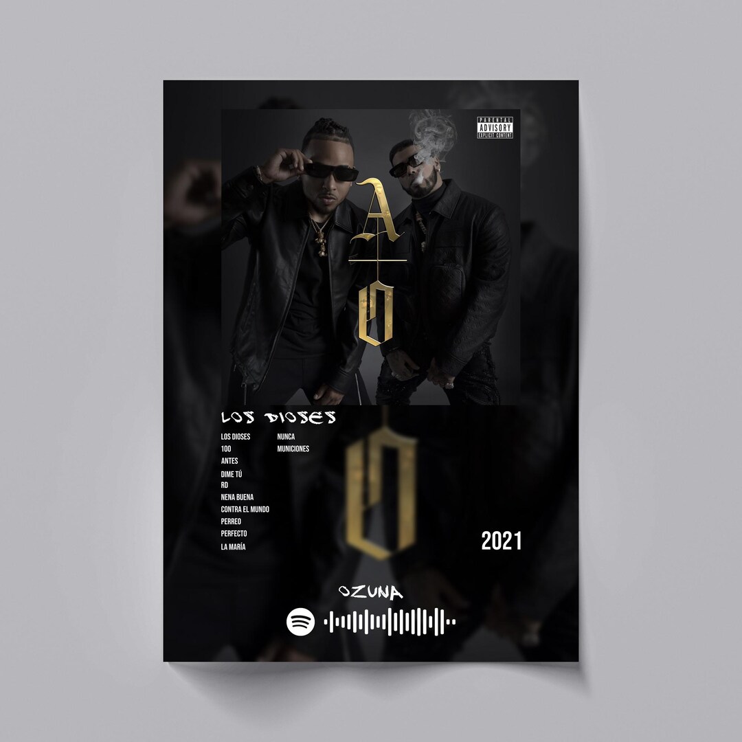 Ozuna - Los Dioses - High Resolution Album Poster Print - Etsy